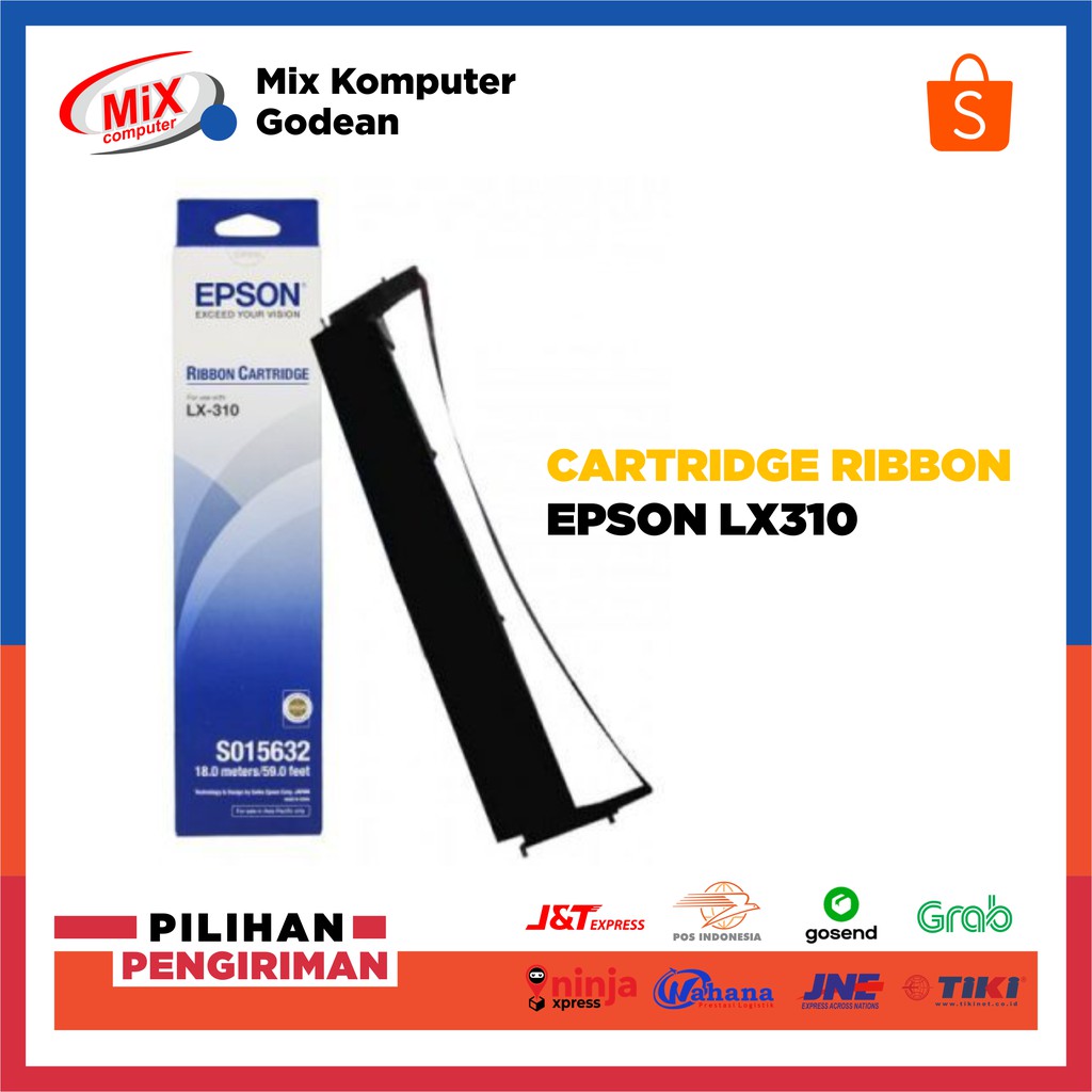 Jual Ribbon Cartridge Epson LX 310 Original ( Pita Printer Dot Matrix ...