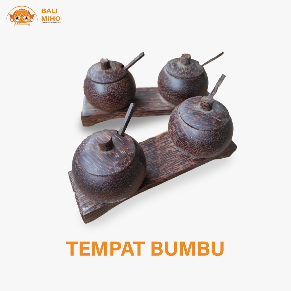 Jual Tempat Garam Merica Kayu Aren - Wadah Bumbu Halus Dari Kayu ...