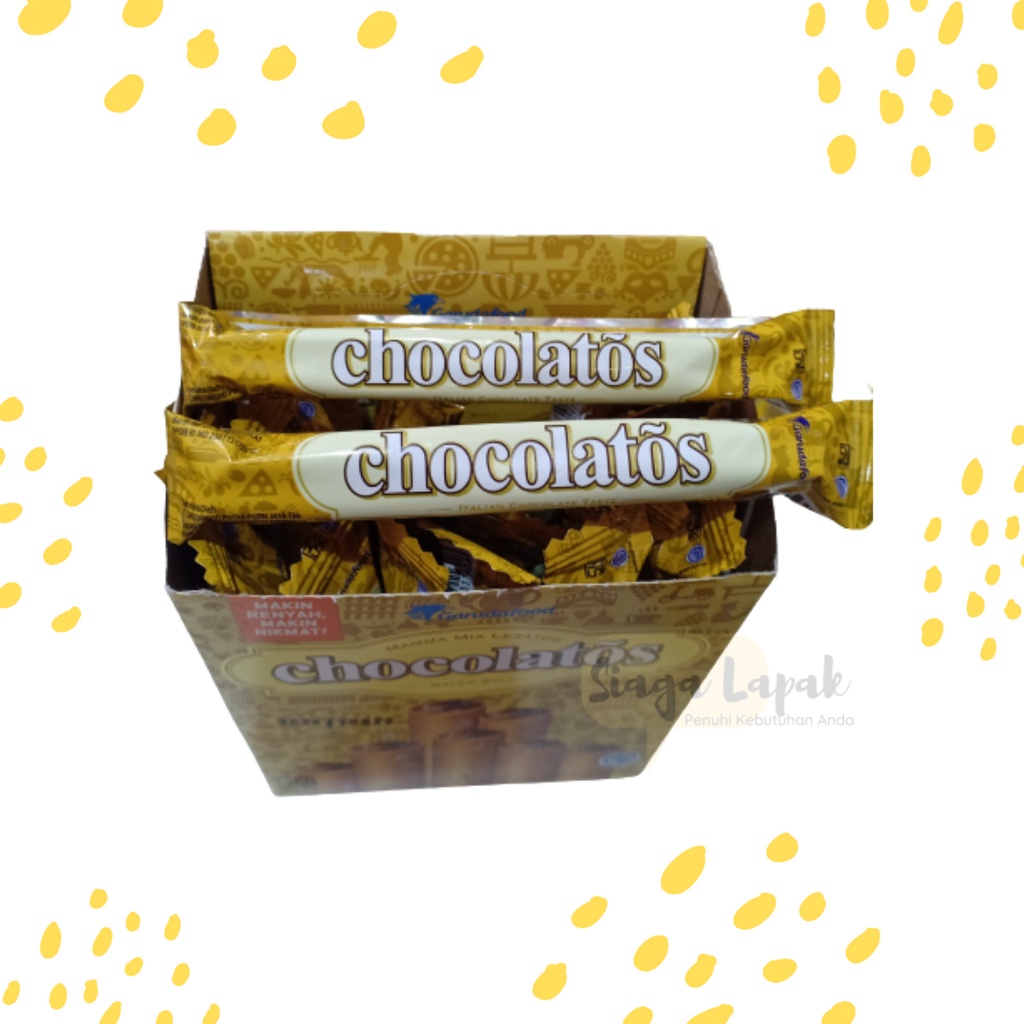 Jual Chocolatos 1 BOX ISI 24PCS Wafer Roll 8.5gr [BELI BANYAK LEBIH ...