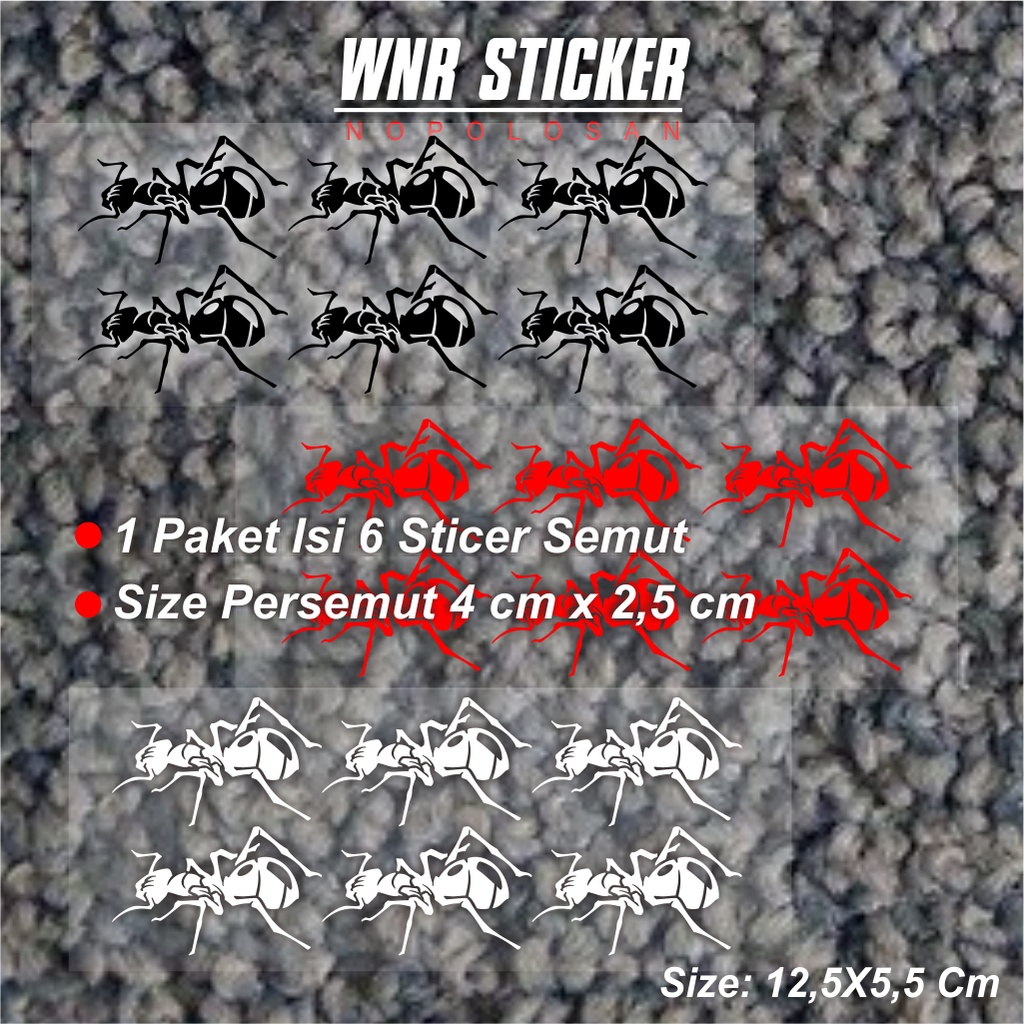 Jual Stiker semut variasi motor dan mobil Laptop | Shopee Indonesia