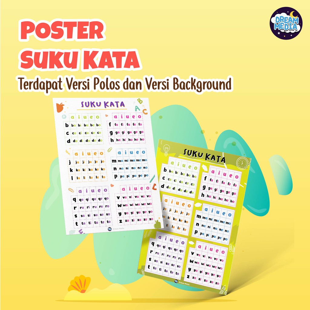 Jual Poster Suku Kata (Ukuran A3+) | Shopee Indonesia