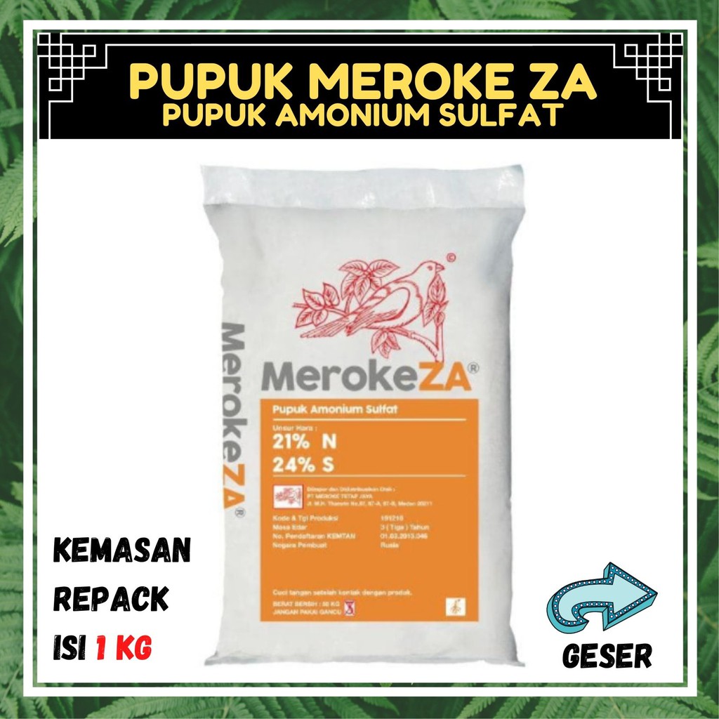 Jual Pupuk Meroke ZA 1 kg / Pupuk Amonium Sulfat | Shopee Indonesia