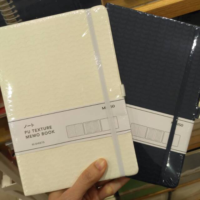 Jual Miniso leather Notebook (DOTS, BLANK, RULED) for journal diary ...