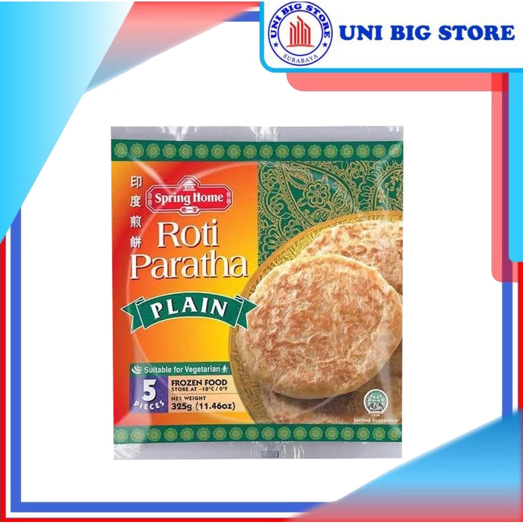 Jual TYJ Spring Home Roti Paratha Plain 325 gr | Shopee Indonesia