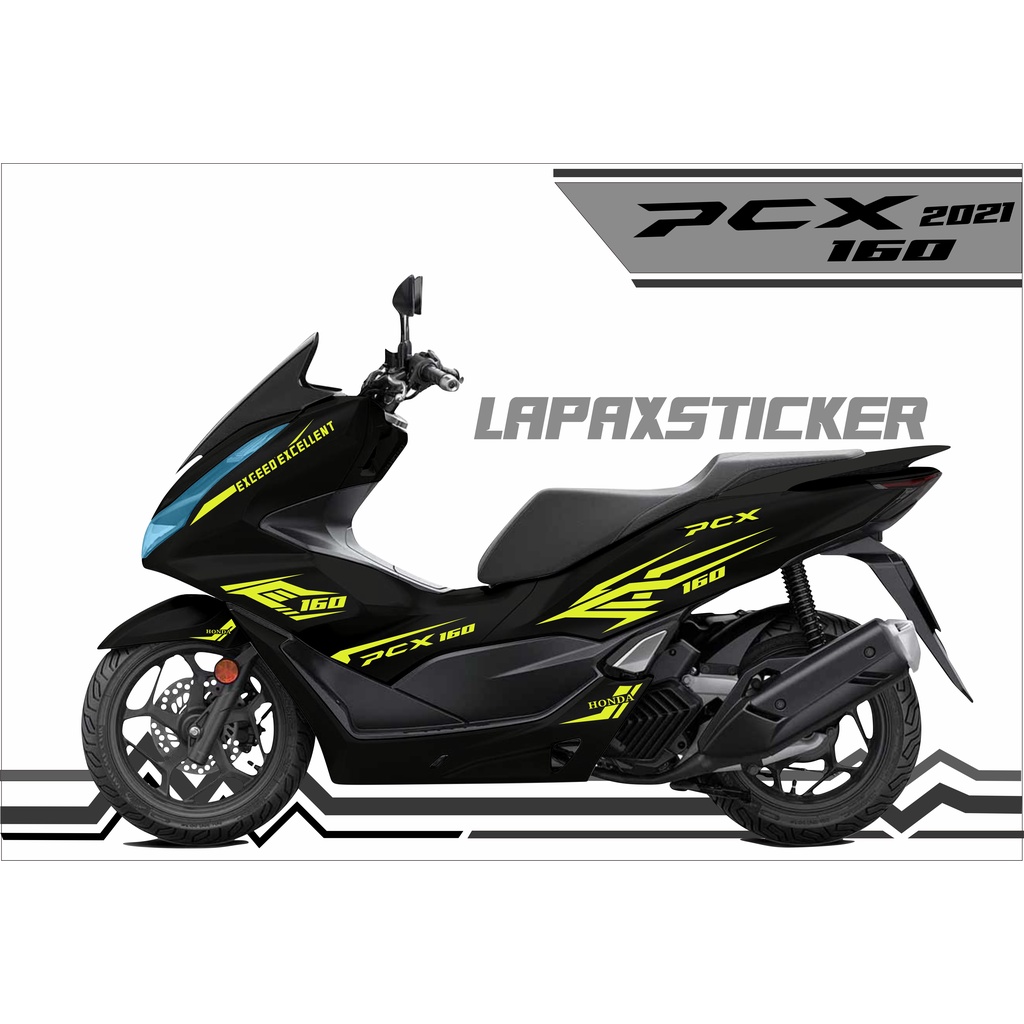 Jual Stiker motor pcx 160 cutting sticker striping pcx 2021 new (2 ...