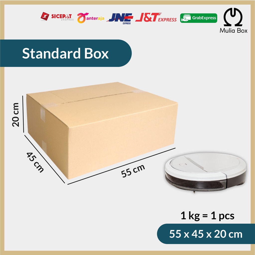 Jual Kardus Packing Standar Box 55 x 45 x 20 cm Corrugated Karton Dus ...