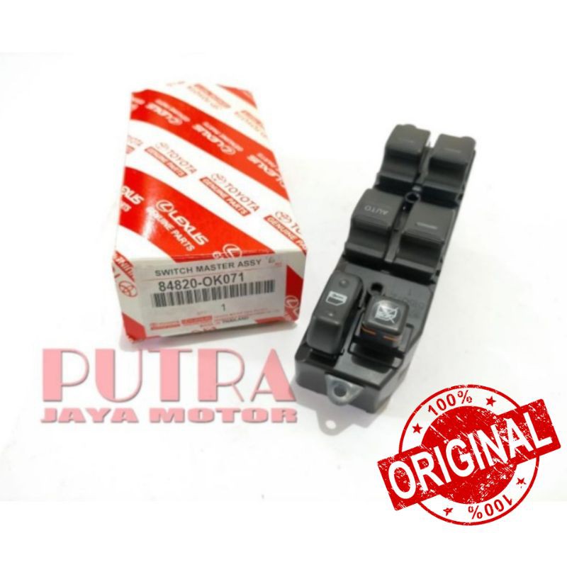 Jual ORIGINAL SAKLAR SWITCH POWER WINDOW PUSAT KANAN RH INNOVA 2004 ...