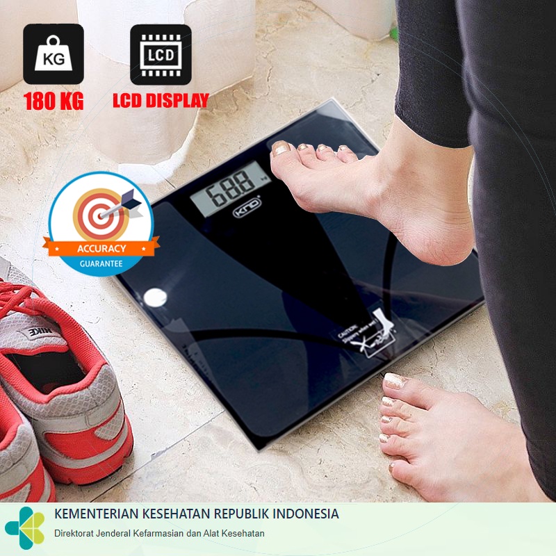 Jual Timbangan Badan Digital 180kg scale kaca Berat Mini Max 180kg ...