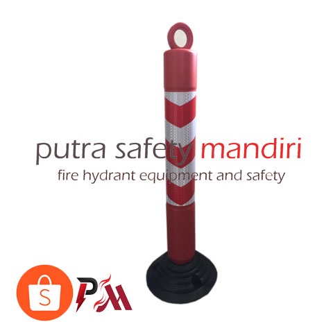 Jual STICK CONE TINGGI 80 CM BASE RUBBER HITAM TIANG PEMBATAS JALAN ...