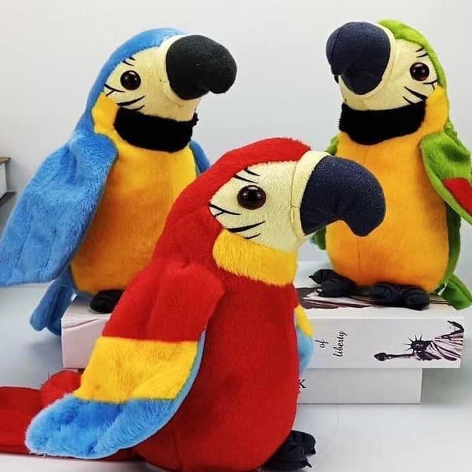 Jual Boneka Talking Burung Kakatua Mainan Anak Bisa Meniru Suara ...