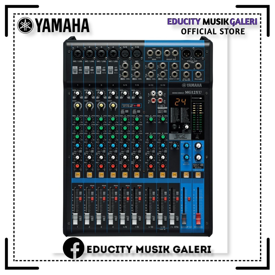 Jual Yamaha MG12XU 12 Channel Mixer Original | Shopee Indonesia