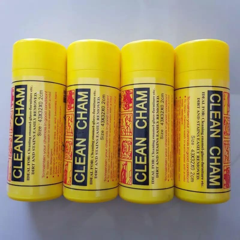 Jual KAIN LAP KANEBO 43x32cm CLEAN CHAM + TABUNG Lap Chamois DAYA SERAP ...