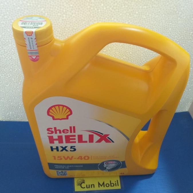 Jual Oli Mesin Shell Helix Api Sn Hx 5 15W-40. 4 Ltr | Shopee Indonesia