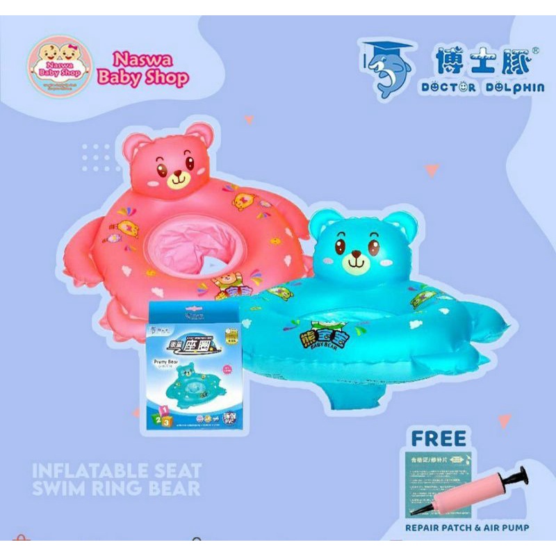 Jual Doctor Dolphin Inflatable Seat Swim Ring Bear | Shopee Indonesia