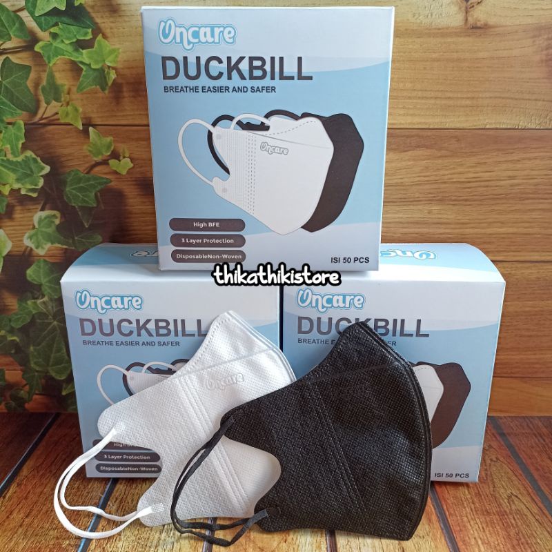 Jual Masker Duckbill Oncare 50 pcs /Masker duckbill facemask 3 ply 50 ...