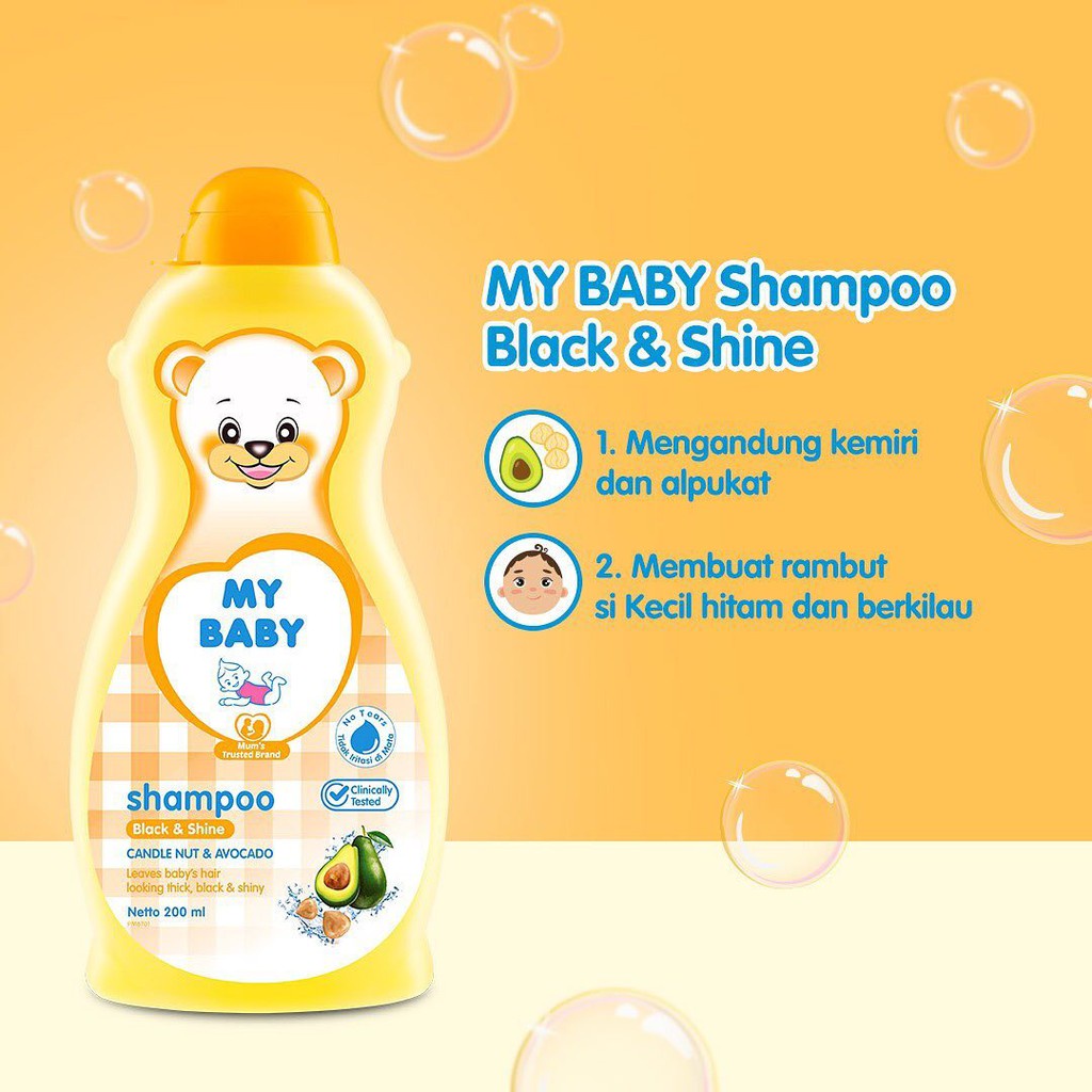 Jual My Baby Shampoo Black & Shine 100ml / Shampo Bayi | Shopee Indonesia