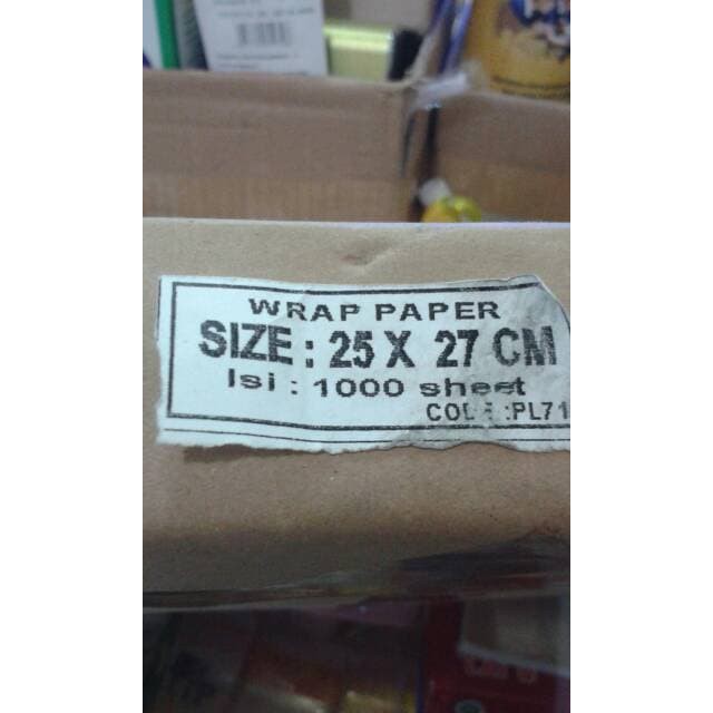 Jual Kertas Wrap / Wrap Paper / Kertas Bungkus Nasi | Shopee Indonesia