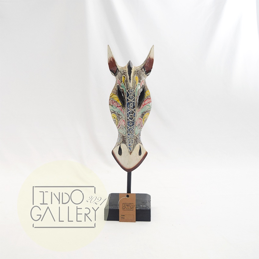 Jual STAND MUKA KUDA CORAK NUSANTARA - PATUNG DEKORASI | Shopee Indonesia