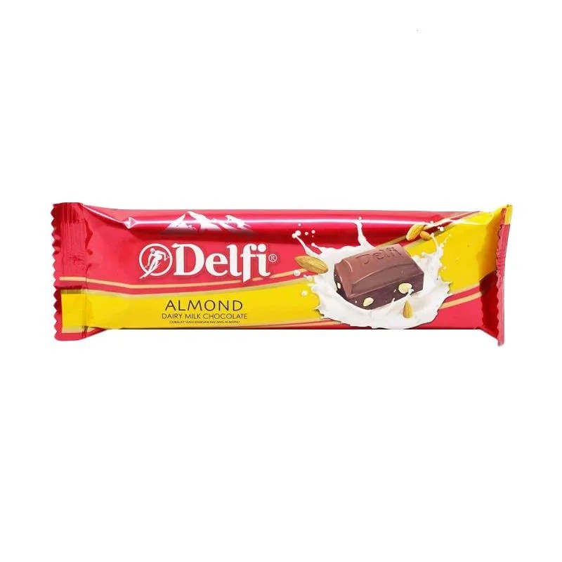 Jual COKELAT COKLAT DELFI ALMOND DAIRY MILK CHOCOLATE 55 GRAM | Shopee ...