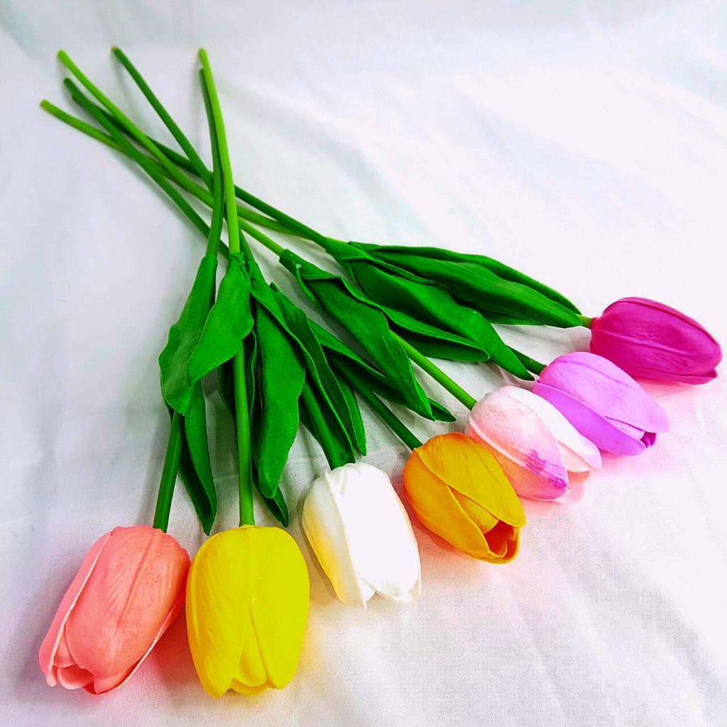 Jual UNICO Bunga Tangkai Hias Artificial Bunga Tulip Dekorasi Bouquet ...