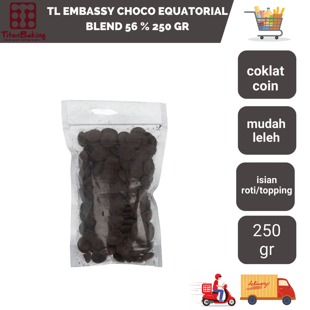 Jual Tulip Embassy Choco Equatorial Blend 56 % 250 gr | Shopee Indonesia