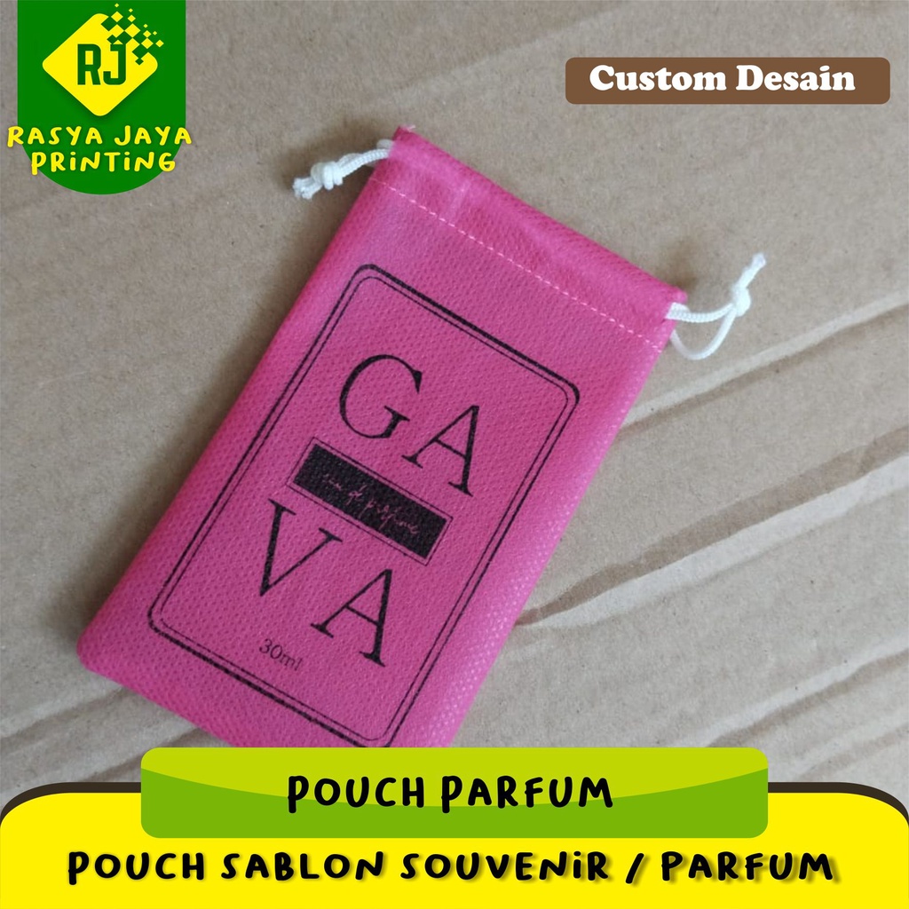 Jual Pouch Parfum / Kantong Parfum / Box Parfum / Pouch Spunbond Sablon ...