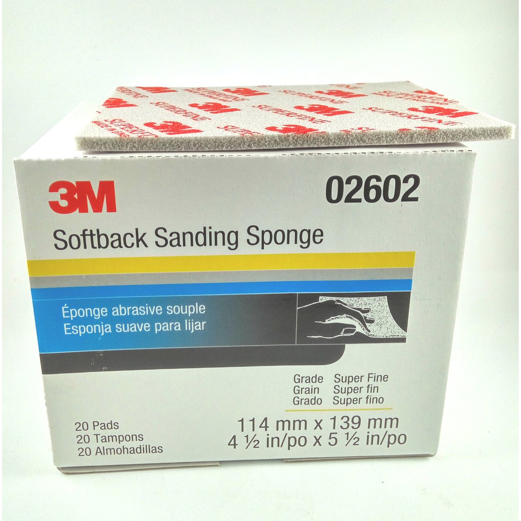 Jual 3M Sanding Sponge 02602 Grade Superfine | Shopee Indonesia