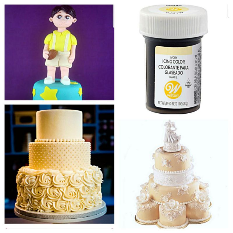 Jual Pewarna makanan wilton ivory 28 g pewana kue pewarna cake pewarna ...