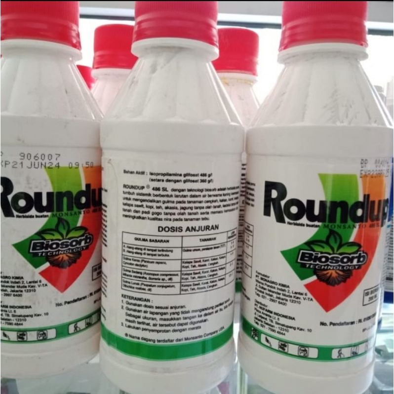 Jual Obat Rumput ROUNDUP 486 SL isi 200Ml merupakan herbisida Anti ...