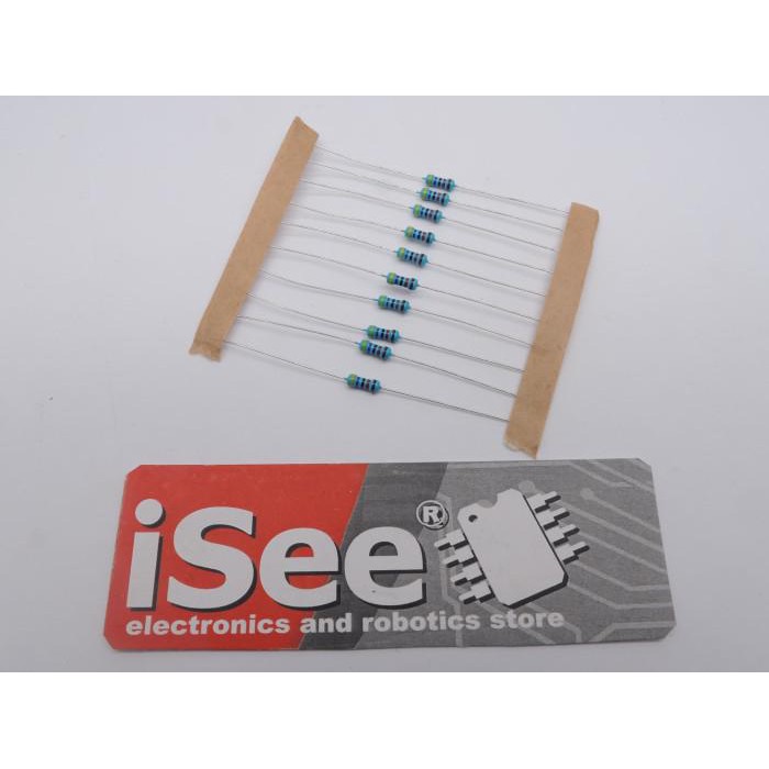 Jual 10 pcs Resistor 1k 1 kilo Ohm 1/4 watt 0.25 metal film 1% toleran ...