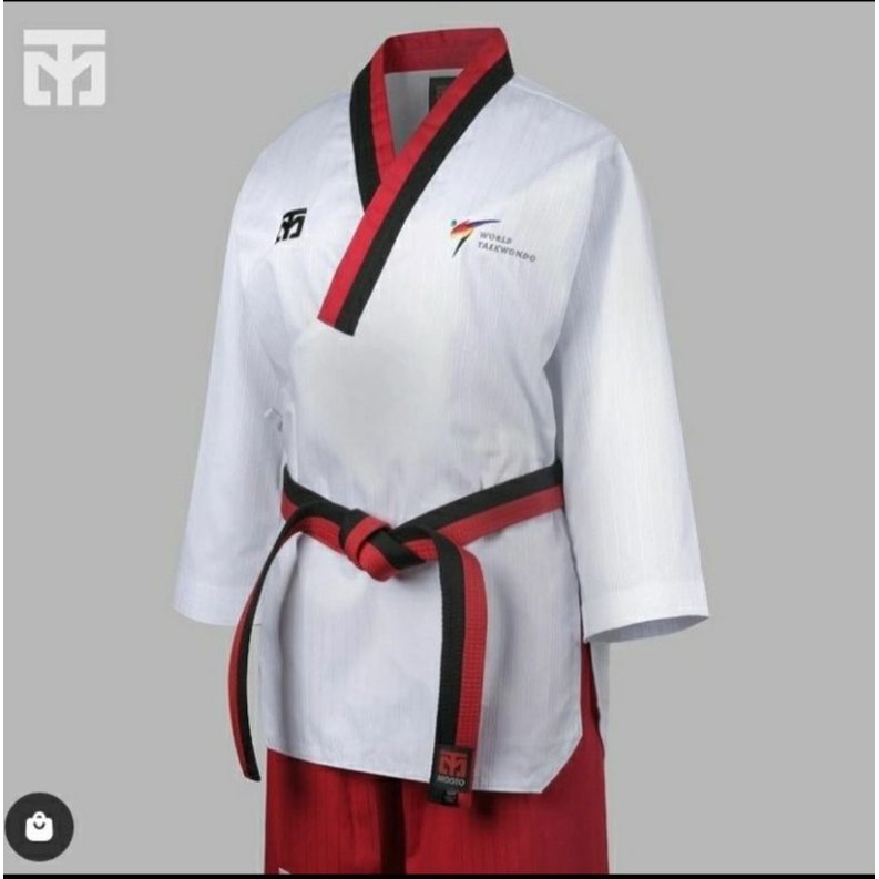 Jual DOBOK TAEKWONDO MOOTO POOMSAE WANITA CADET DIBAWAH 15 TAHUN POOM DOBOK | Shopee Indonesia