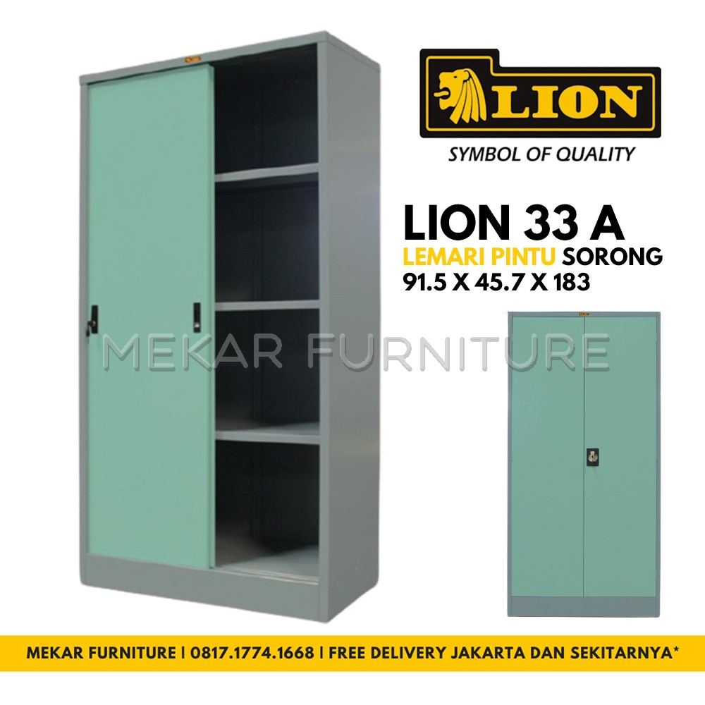 Jual Lemari Besi Lion 33 A - Mekar Furniture | Shopee Indonesia
