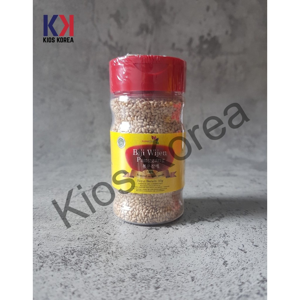 Jual Biji Wijen Panggang 50g HALAL - Roasted Sesame Seeds - Botol 50gr ...