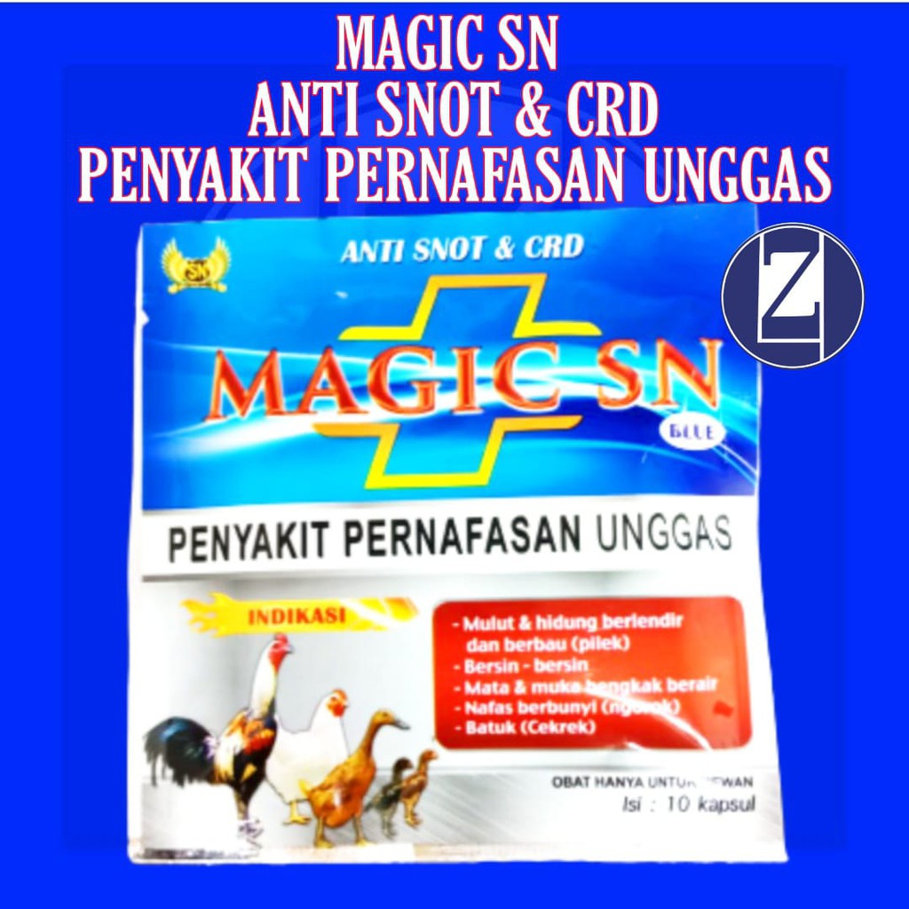 Jual Obat Ayam Magic SN Blue || Obat Penyakit Pernafasan || Anti Snot ...
