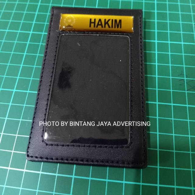 Jual ID CARD SAKU HITAM DOFF LOGO HAKIM | Shopee Indonesia