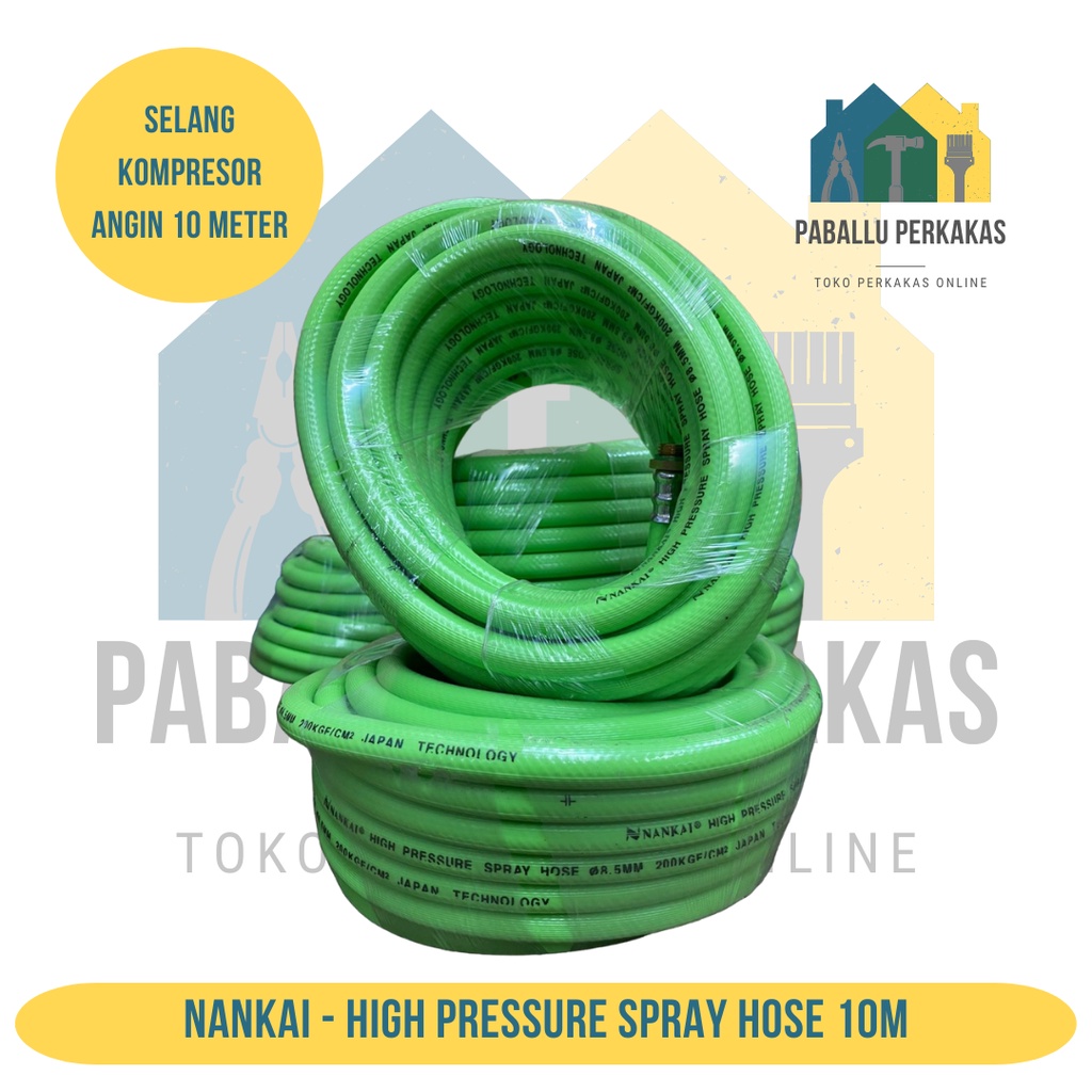 Jual Nankai Selang Kompresor Angin 10 Meter 100 Meter / Slang Angin 10m ...