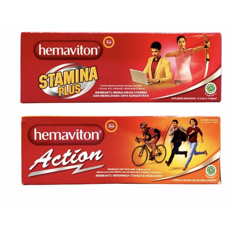 Jual Hemaviton action strip 5 kapsul | Hemaviton stamina plus strip 5 ...