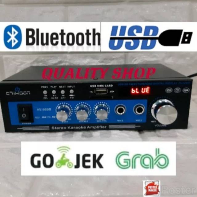 Jual ampli mini 4 Channel BLUETOOH usb sd dan radio AC-DC HARGA PABRIK ...