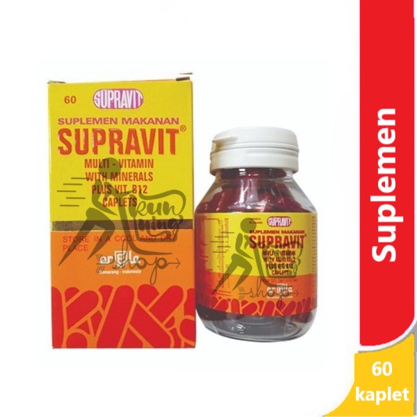 Jual Supravit @ 60 kaplet - multivitamin daya tahan tubuh | Shopee Indonesia