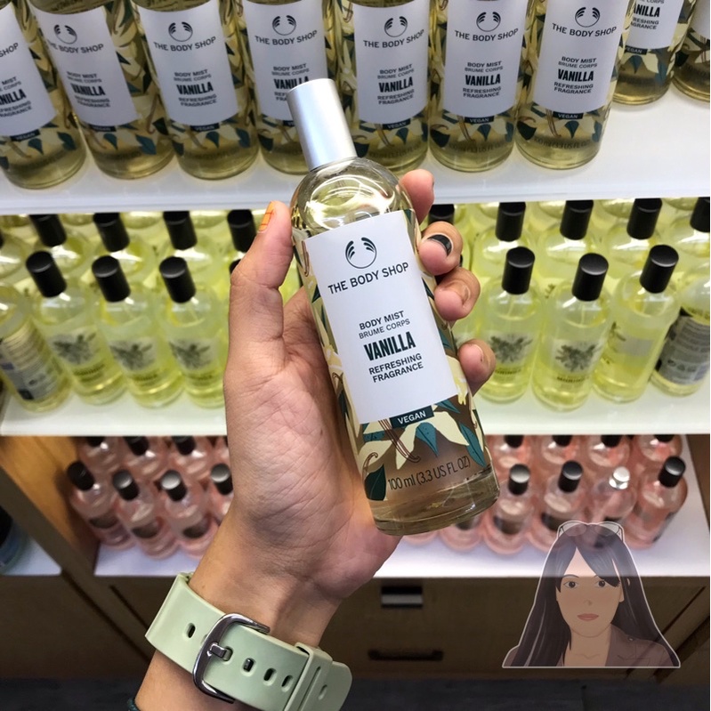Jual The Body Shop - Vanilla Body Mist 100ml | Shopee Indonesia