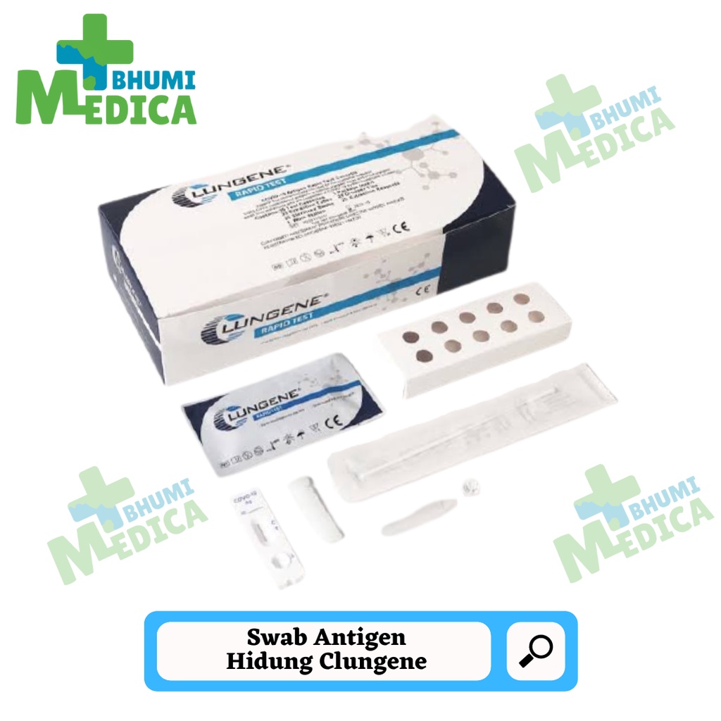 Jual Swab Antigen Rapid Test Kit Hidung Clungene Tes C0vid Mandiri ...