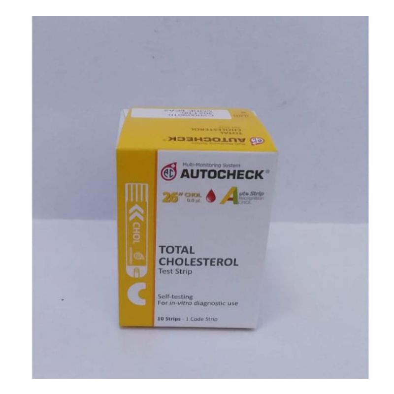 Jual Autocheck Strip Cholesterol(10test)//Strip Gula Darah(25test ...
