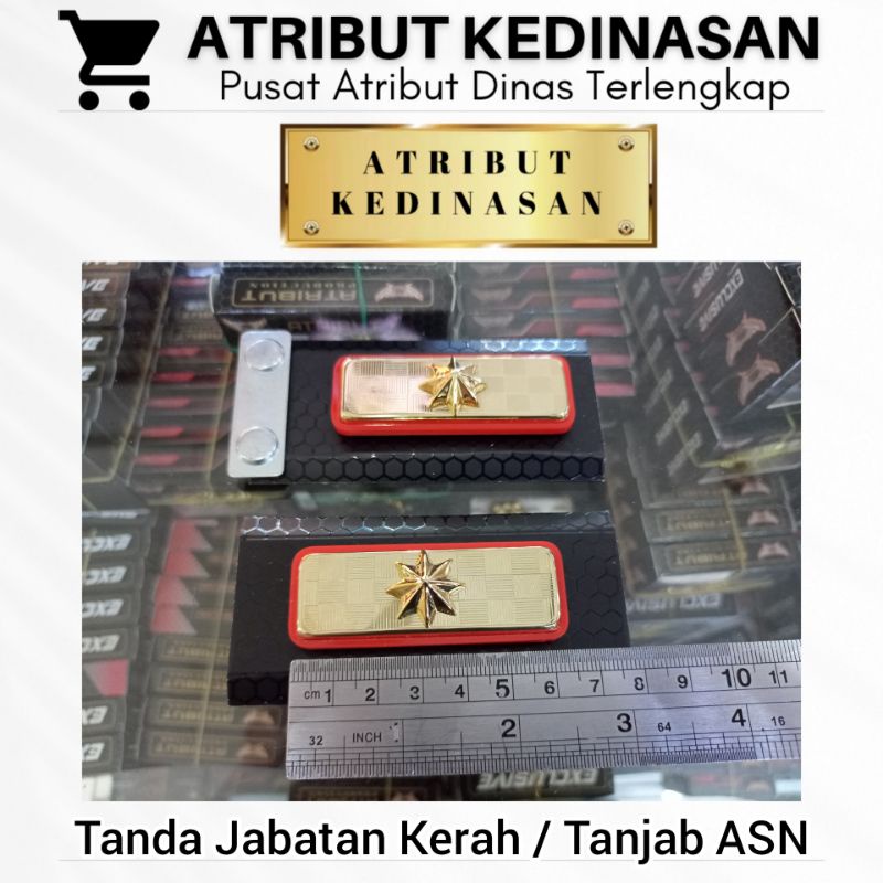 Jual TANJAB KERAH 4C TANDA JABATAN ASN PNS ESELON 2 | Shopee Indonesia