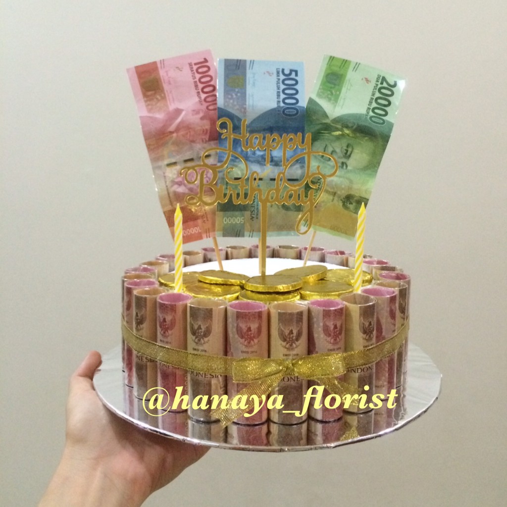 Jual Money Cake | Birthday Cake | Kue Uang Ulang Tahun 2 Tingkat Unik ...