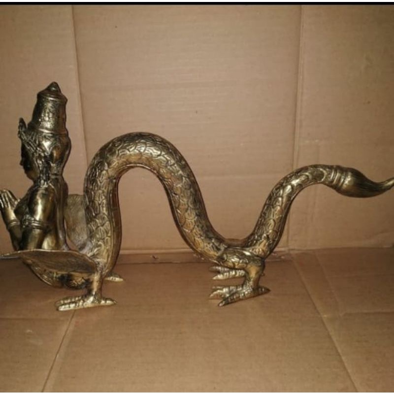 Jual Patung Ratu Ular Sayap Emas Kuningan Antik Murah | Shopee Indonesia