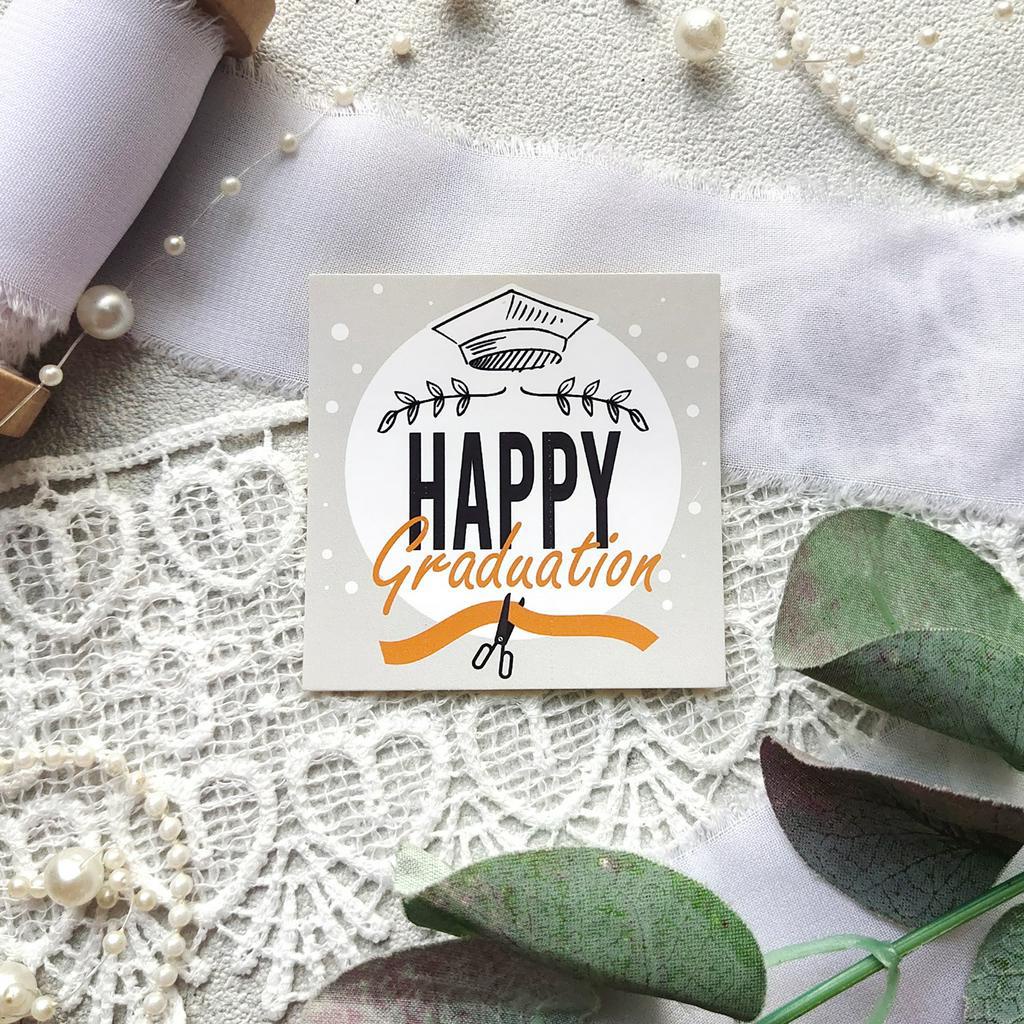 Jual Stiker Sticker Graduation Wisuda congratulation 6cm READY STOK ...