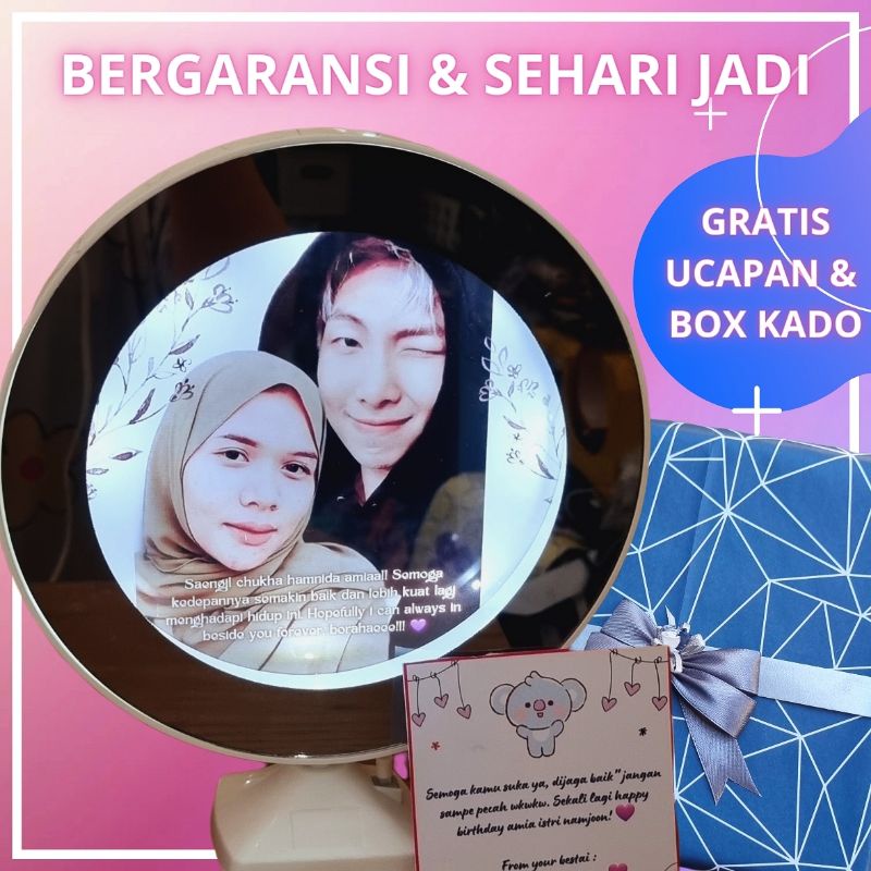 Jual Cermin Custom Magic Mirror Cermin Foto LED / Cermin Ajaib | Shopee ...