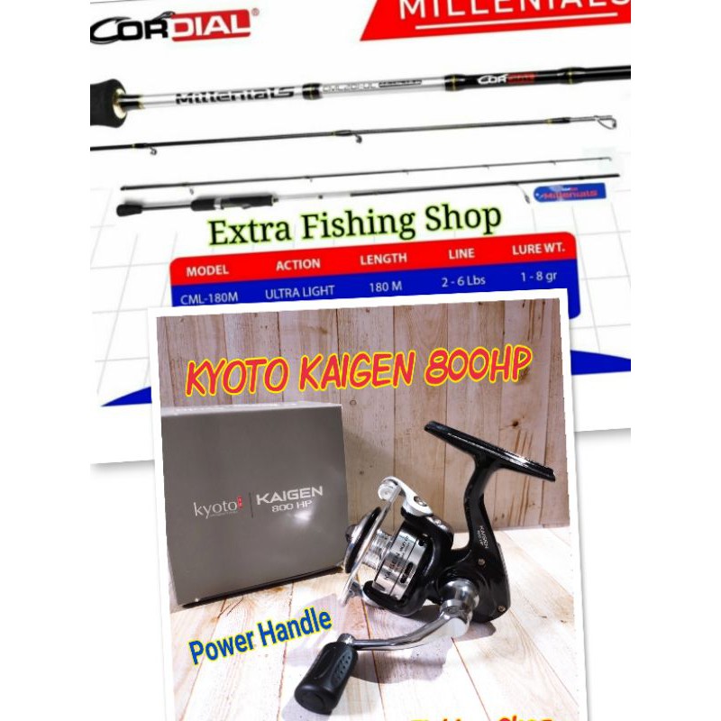 Jual Paket Mancing Ultralight Cordial Kyoto Bonus Tali PE dan Spinner Bait | Shopee Indonesia