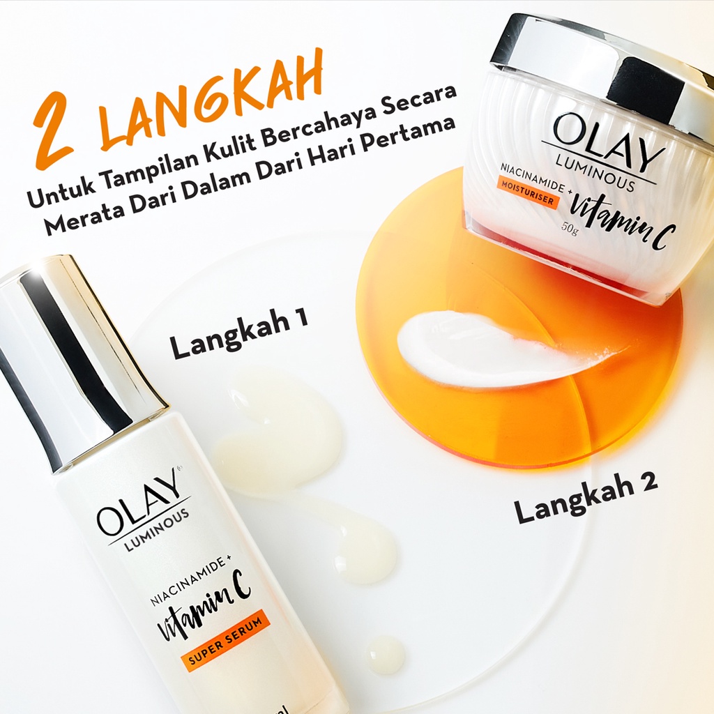 Jual Olay Luminous Niacinamide + Vitamin C Krim Pelembab Brightening ...