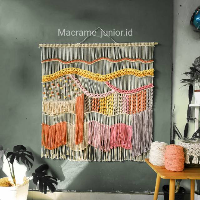 Jual Macrame /macrame wall hanging/ wall decor | Shopee Indonesia